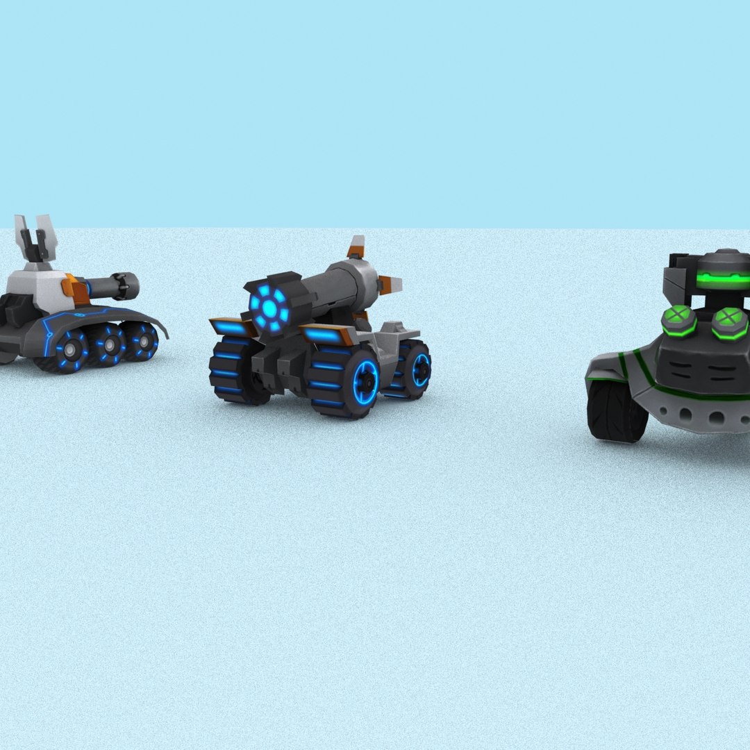 3D Scifi Tanks - TurboSquid 1188088