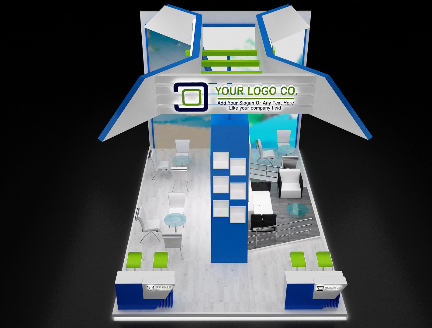 3D Booth Exhibition Stand A636 - TurboSquid 1982834
