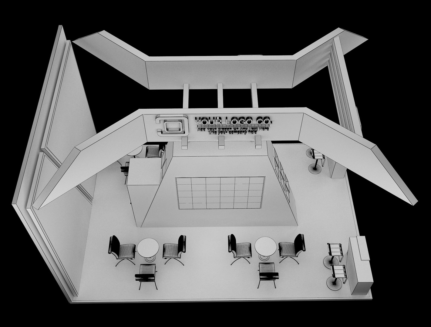 3D Booth Exhibition Stand A636 - TurboSquid 1982834