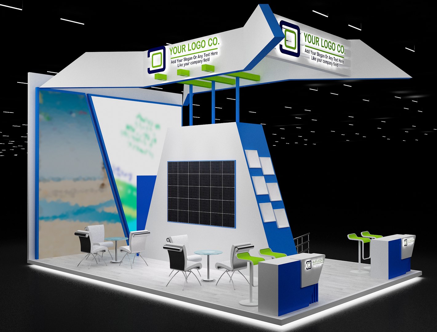 3D Booth Exhibition Stand A636 - TurboSquid 1982834
