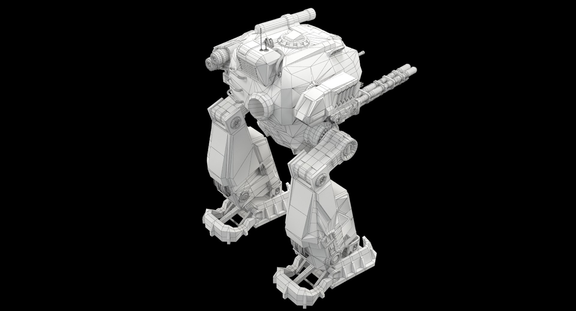 3D Military Mech Model - TurboSquid 1370012
