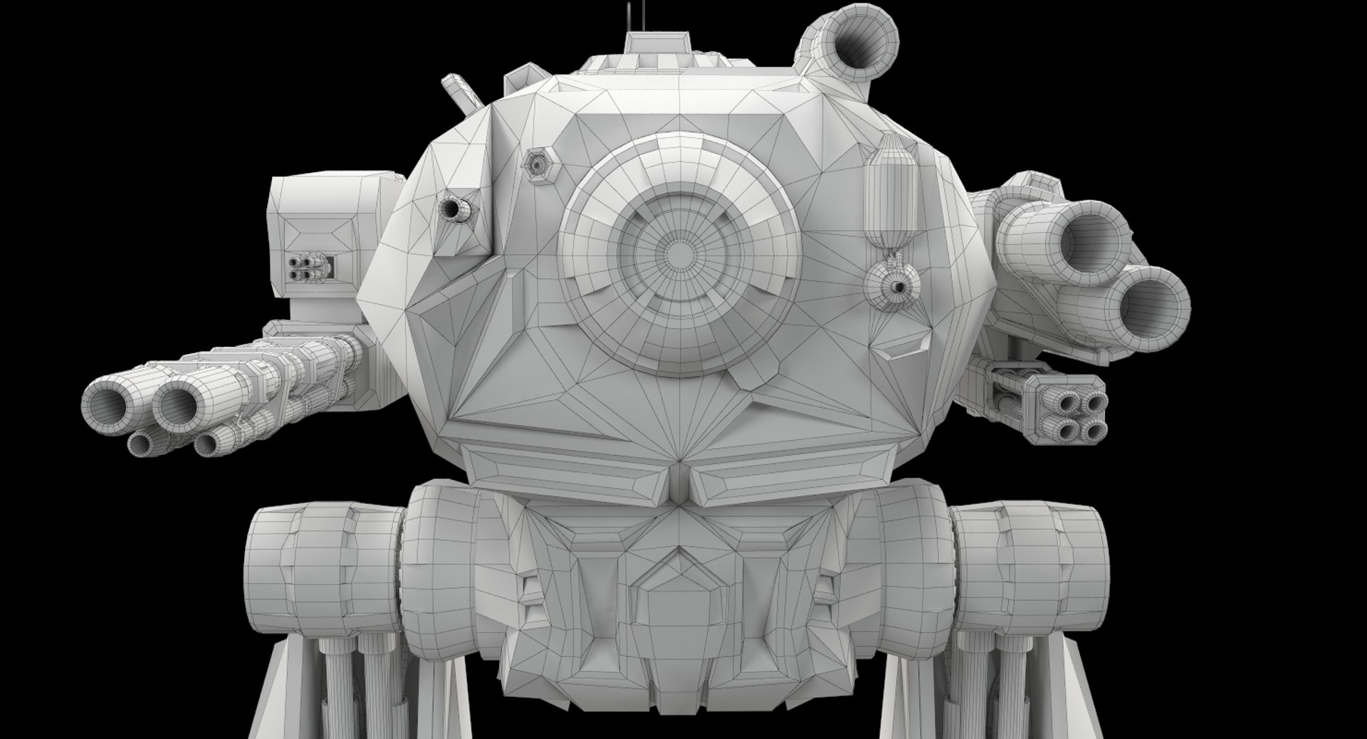 3D Military Mech Model - TurboSquid 1370012