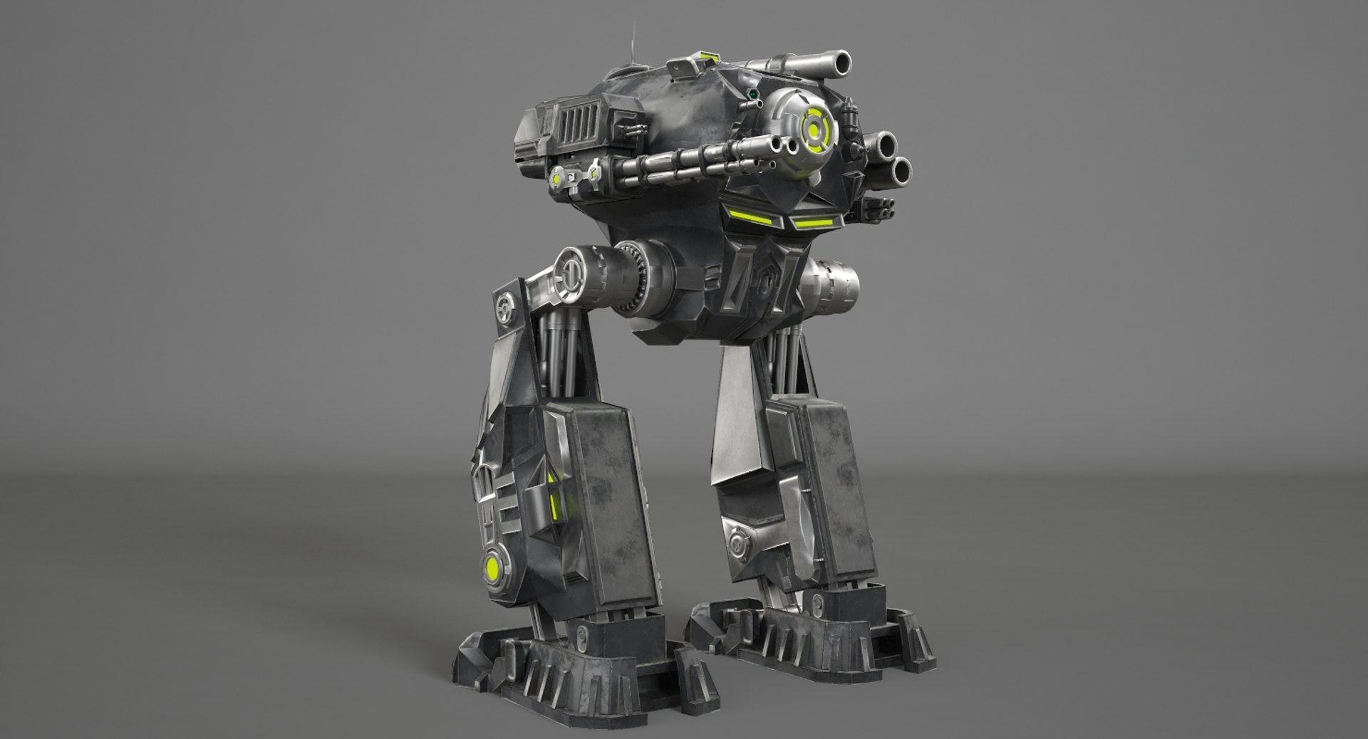 3D Military Mech Model - TurboSquid 1370012