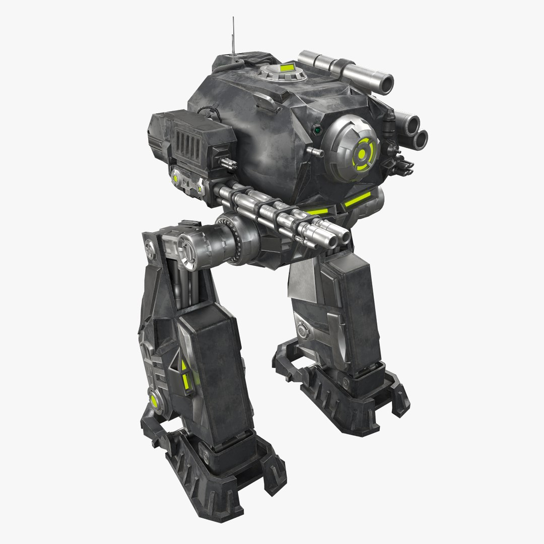 3D Military Mech Model - TurboSquid 1370012