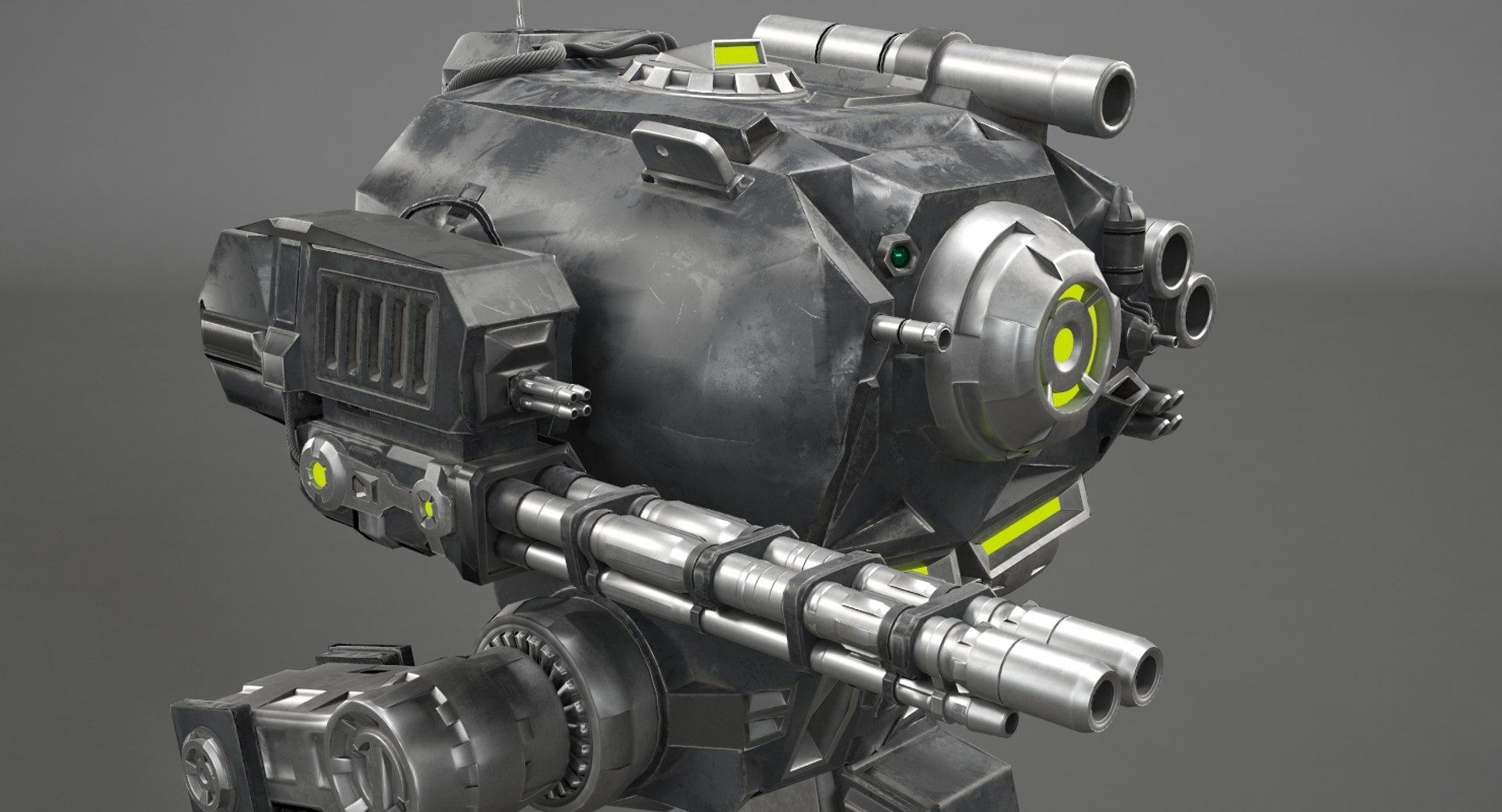 3D Military Mech Model - TurboSquid 1370012