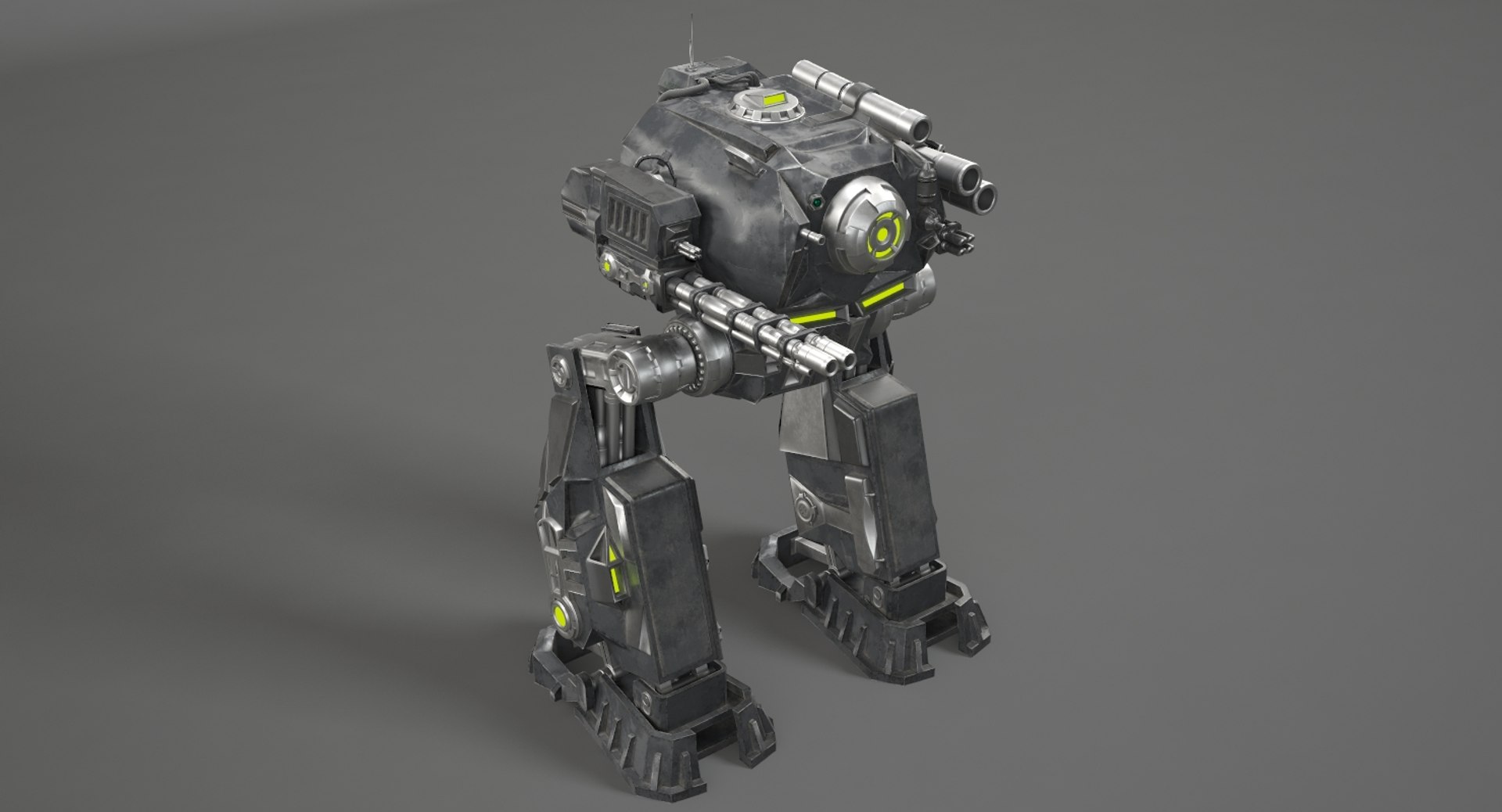 3D Military Mech Model - TurboSquid 1370012