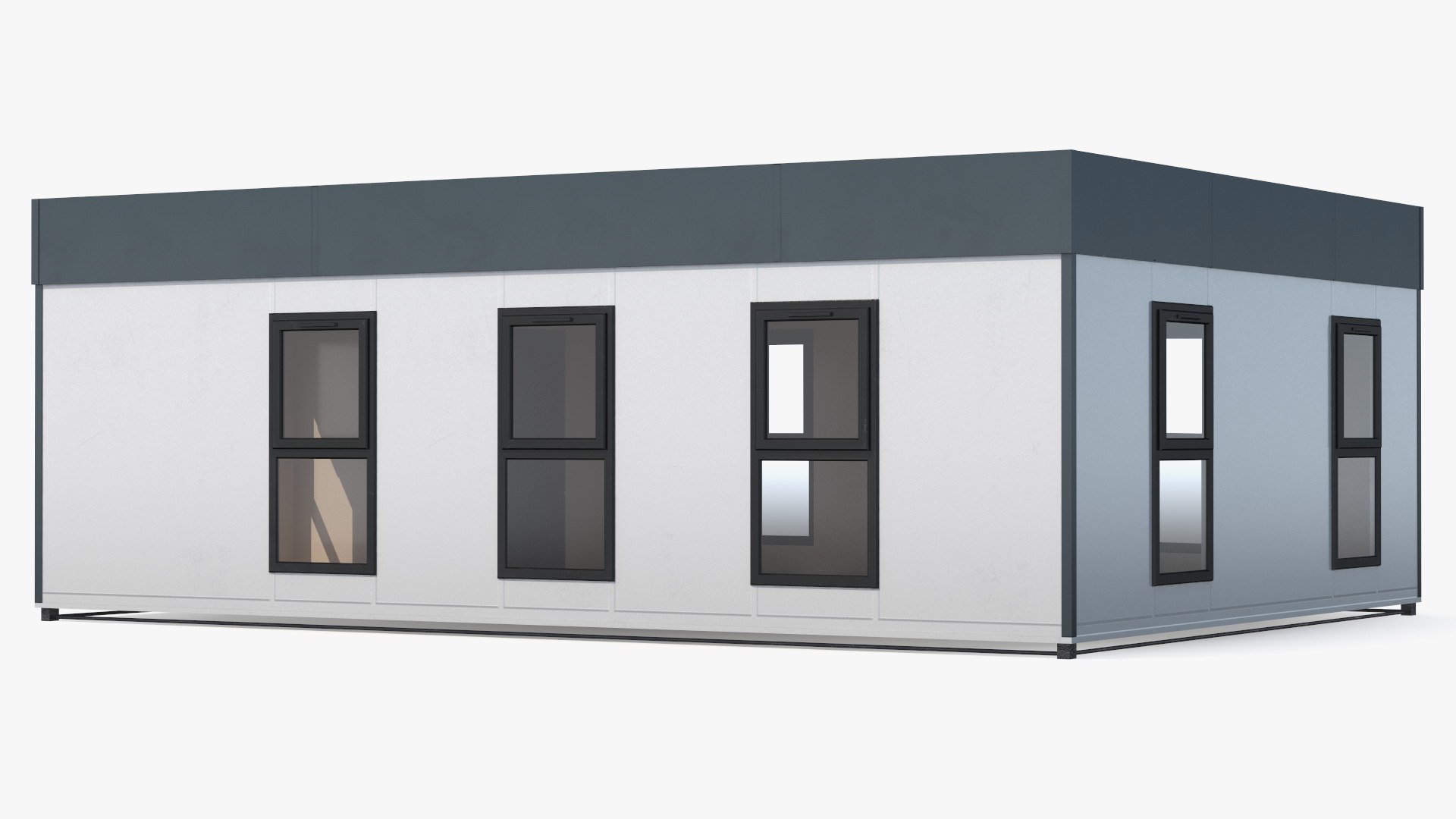 3D Modern Commercial Modular Building - TurboSquid 2180102