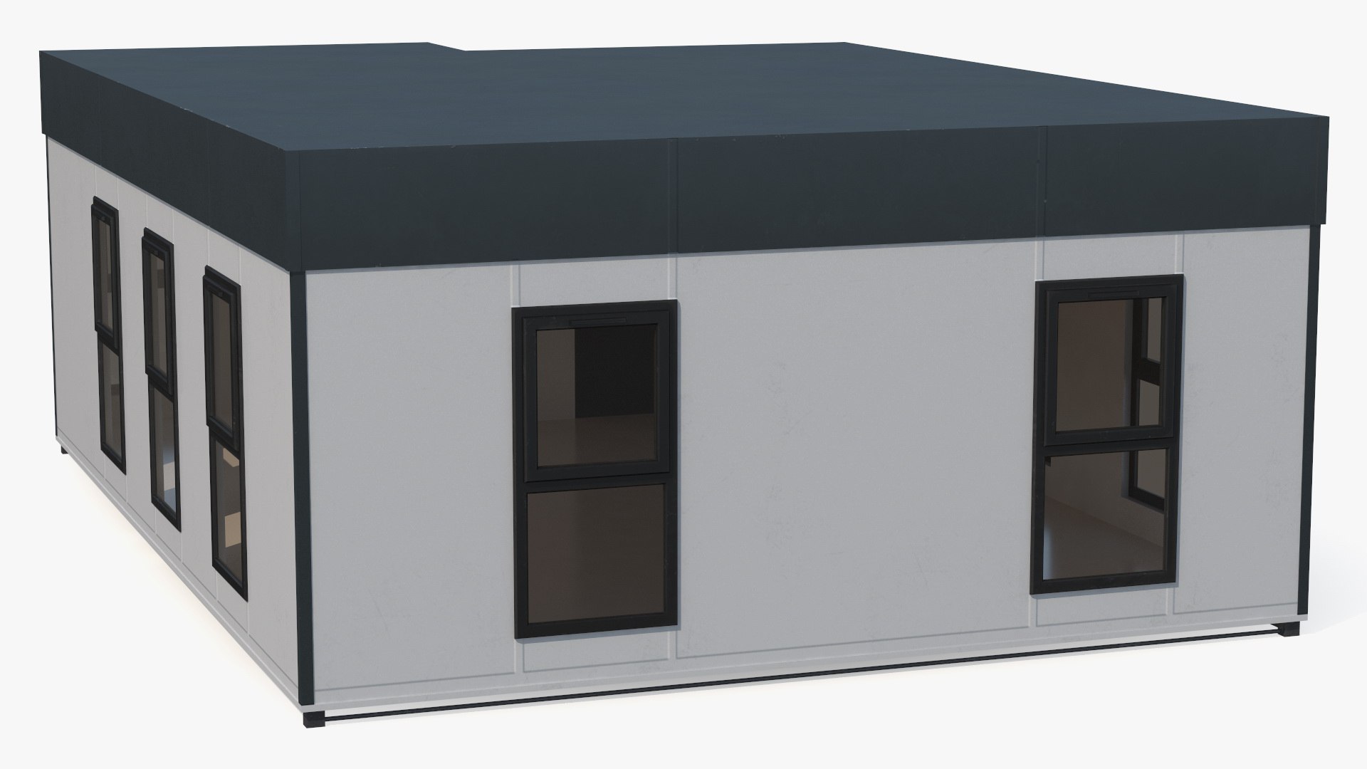 3D Modern Commercial Modular Building - TurboSquid 2180102