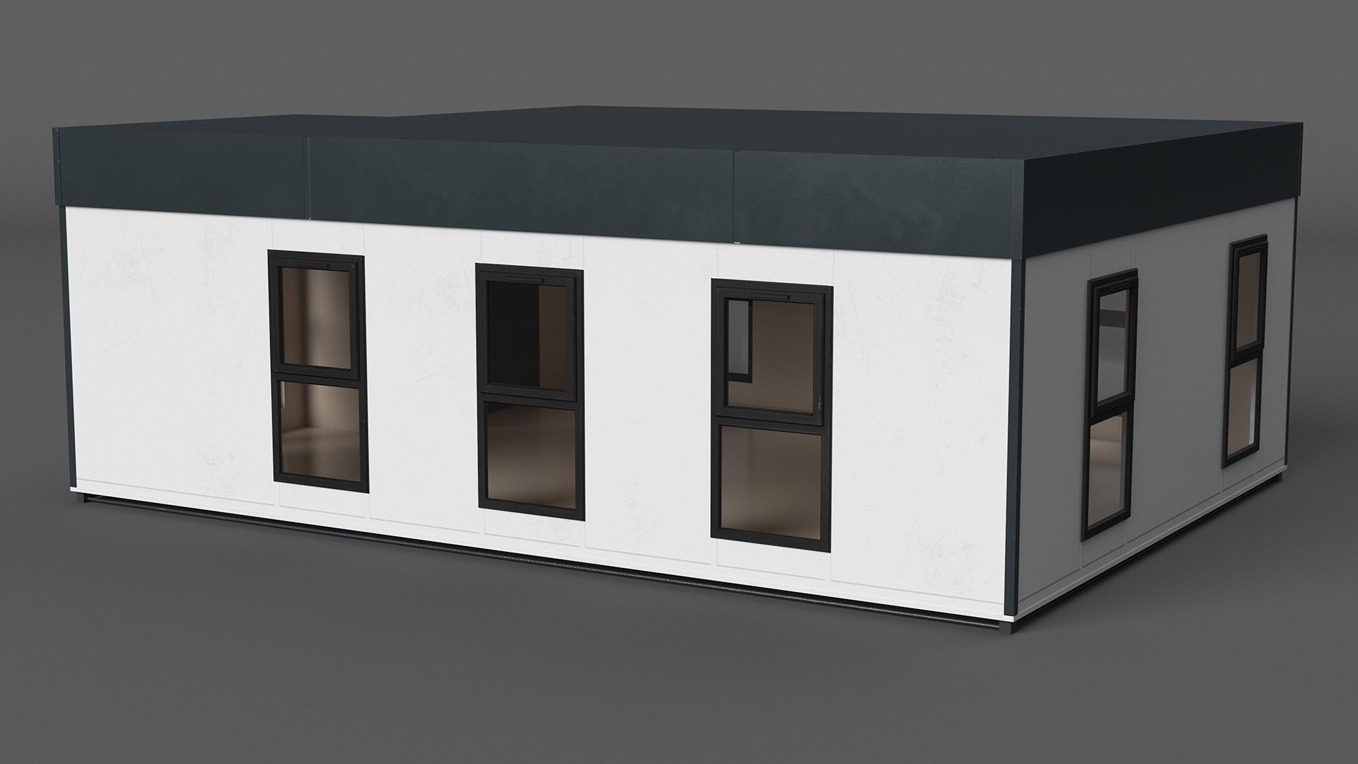 3D Modern Commercial Modular Building - TurboSquid 2180102