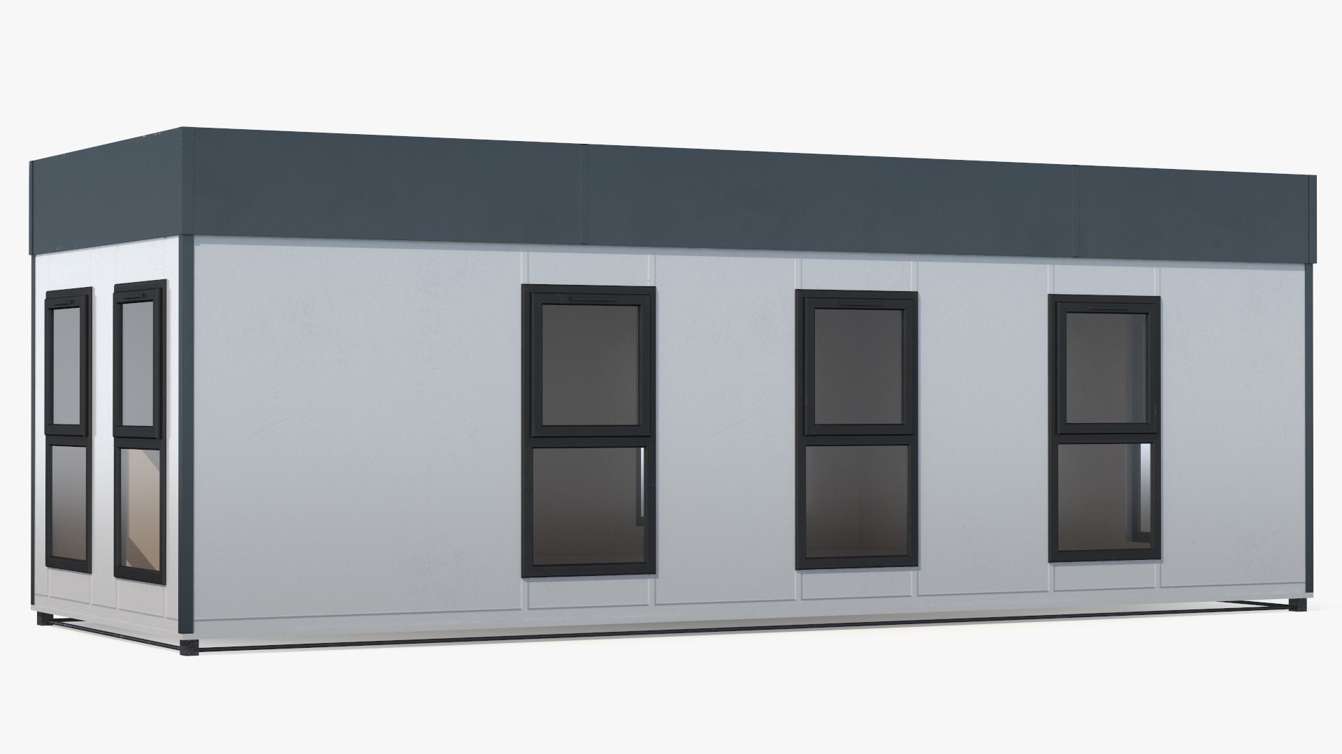 3D Modern Commercial Modular Building - TurboSquid 2180102