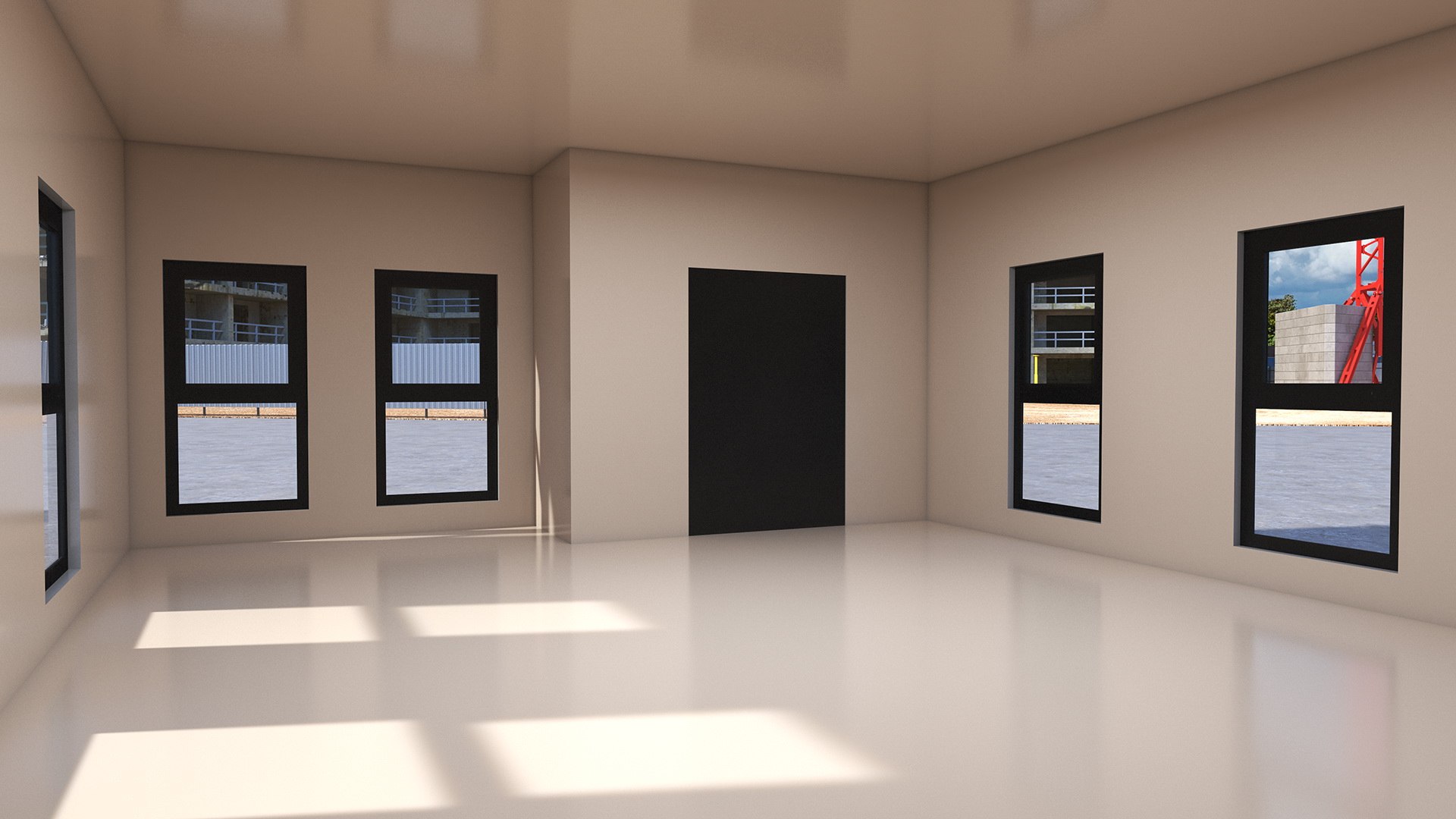 3D Modern Commercial Modular Building - TurboSquid 2180102