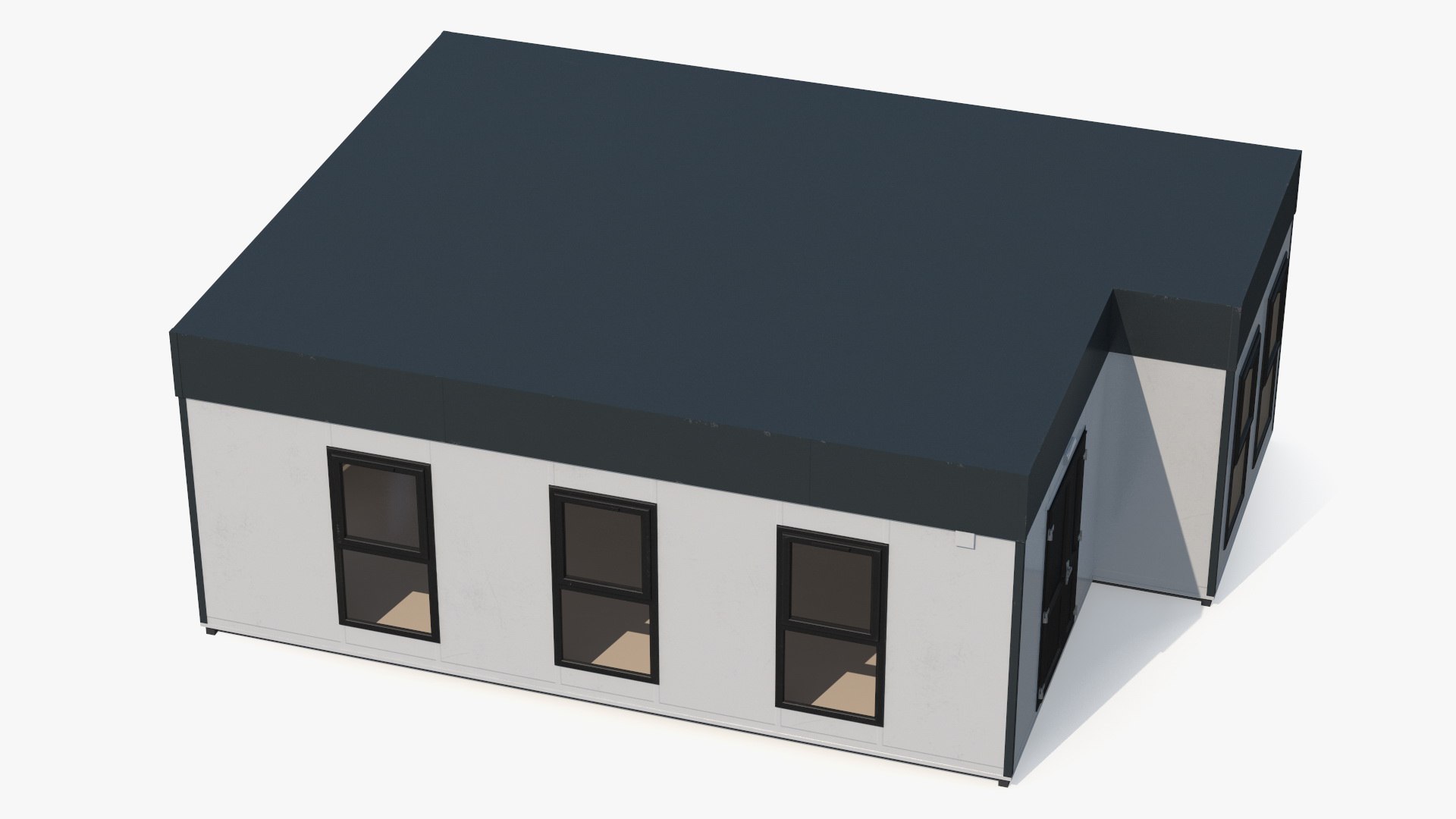 3D Modern Commercial Modular Building - TurboSquid 2180102