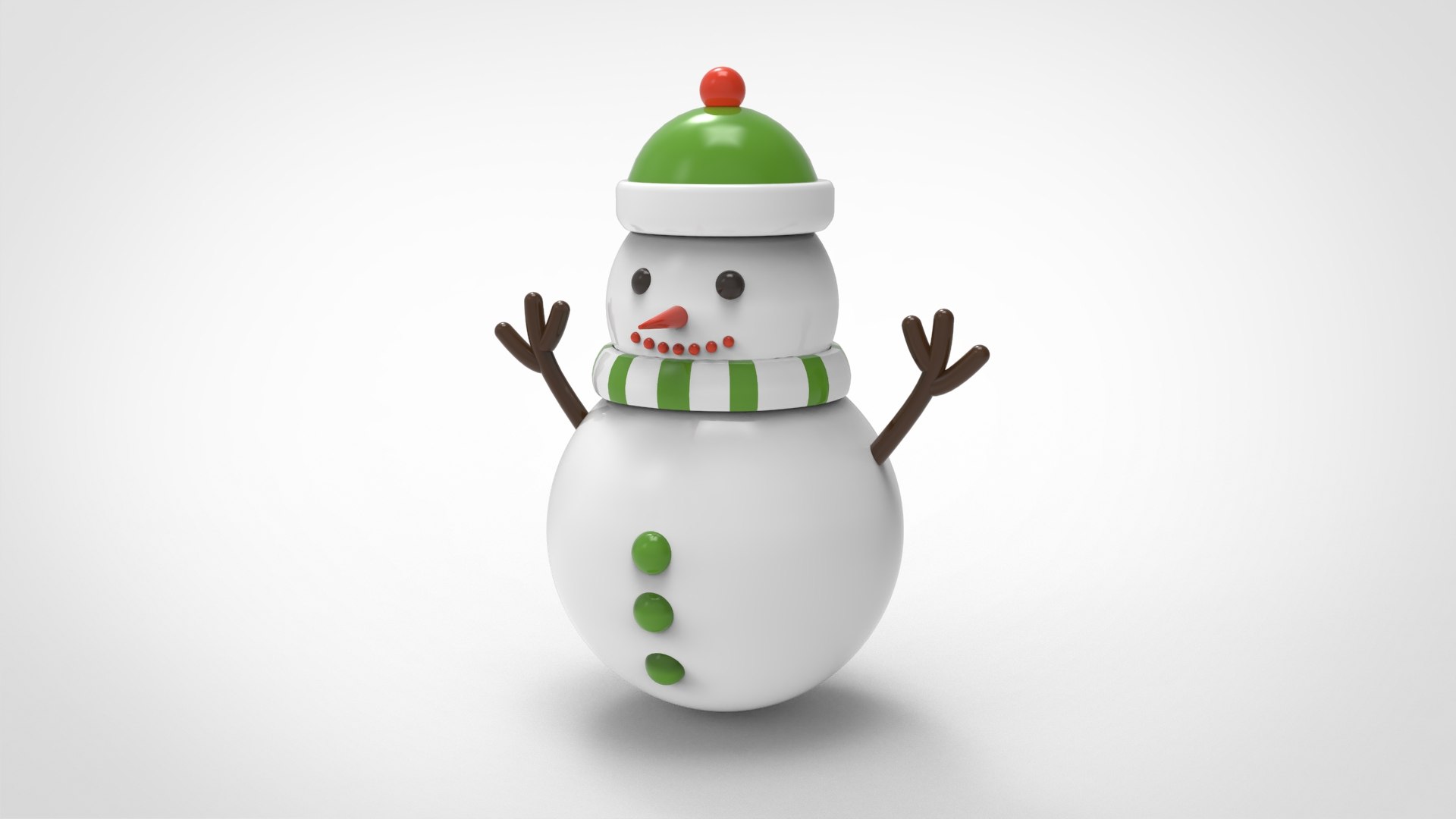 3D Snowmen Model - TurboSquid 2072043