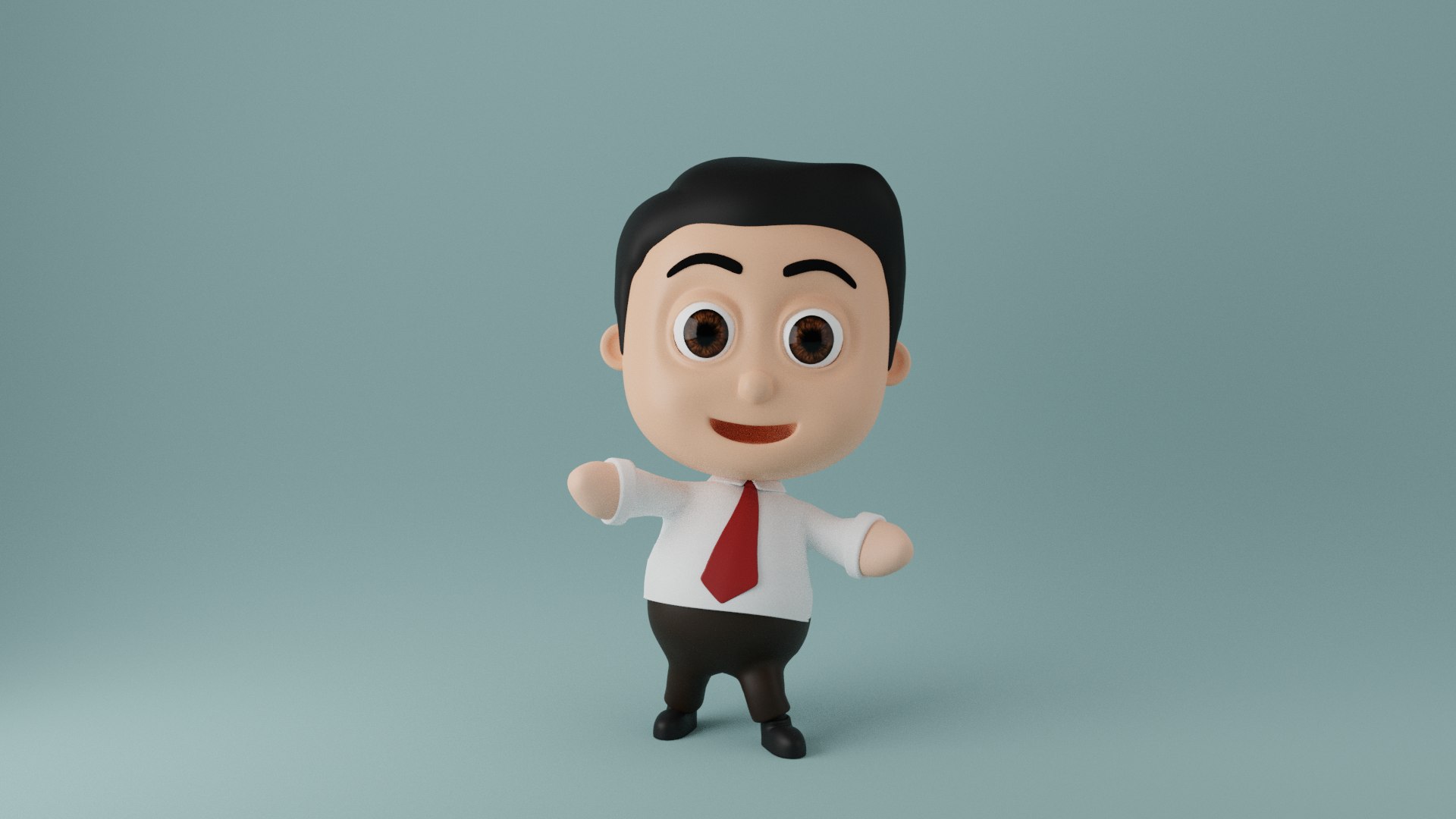 Businessman Cartoon Character Rigged 3D Model - TurboSquid 1625692