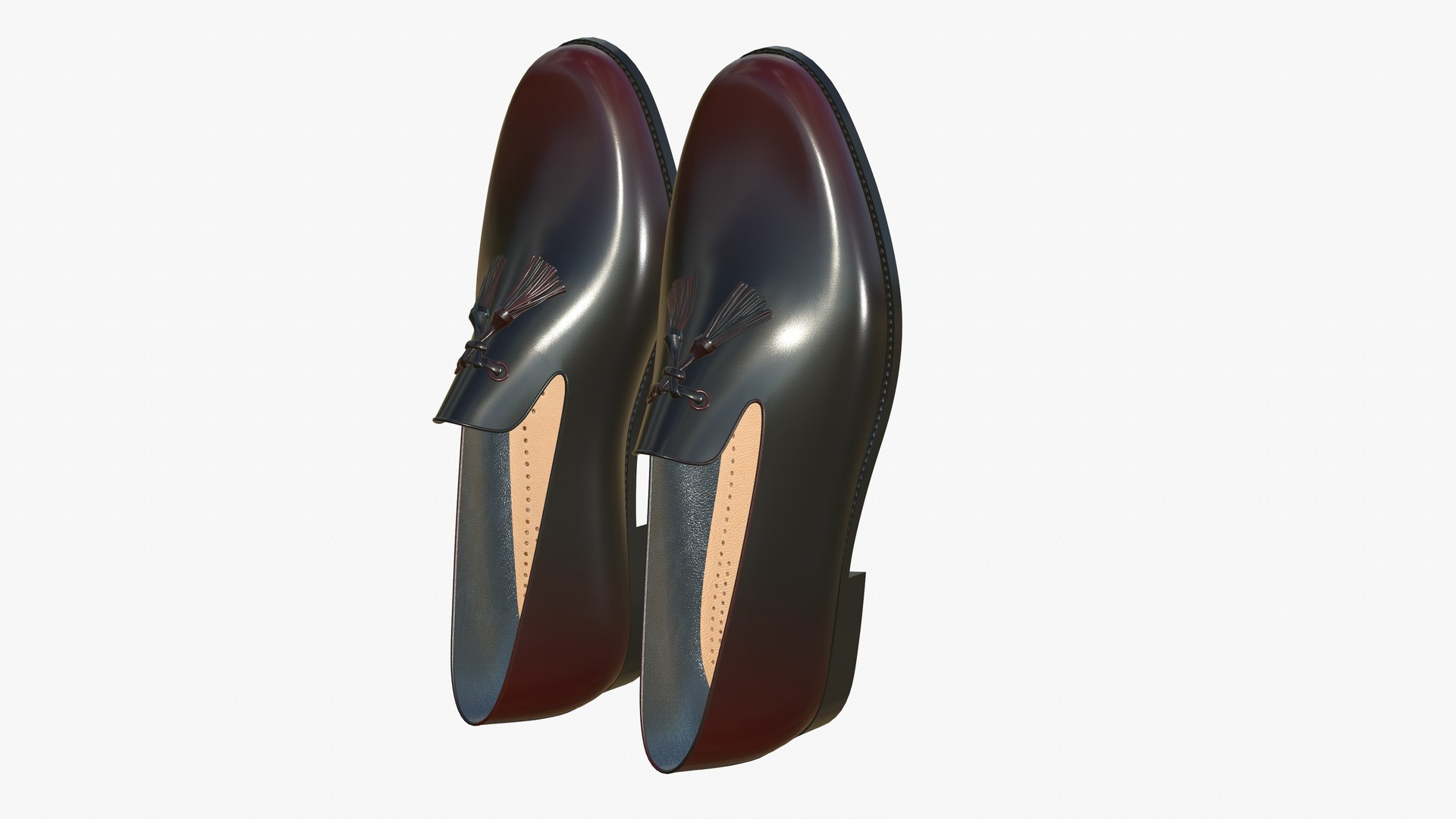 3D Realistic Leather Shoes Modern Model - TurboSquid 1934484