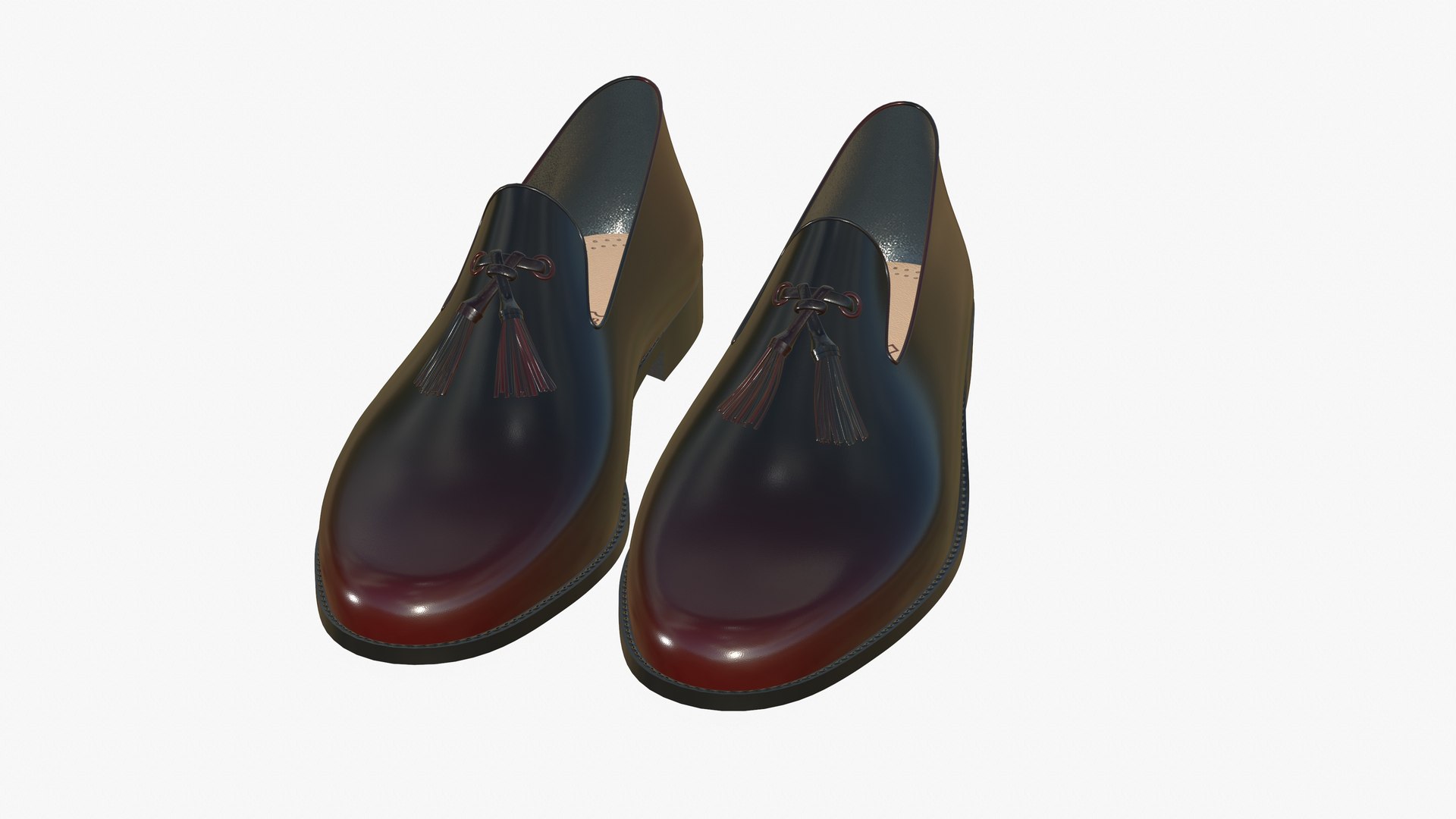 3D Realistic Leather Shoes Modern Model - TurboSquid 1934484