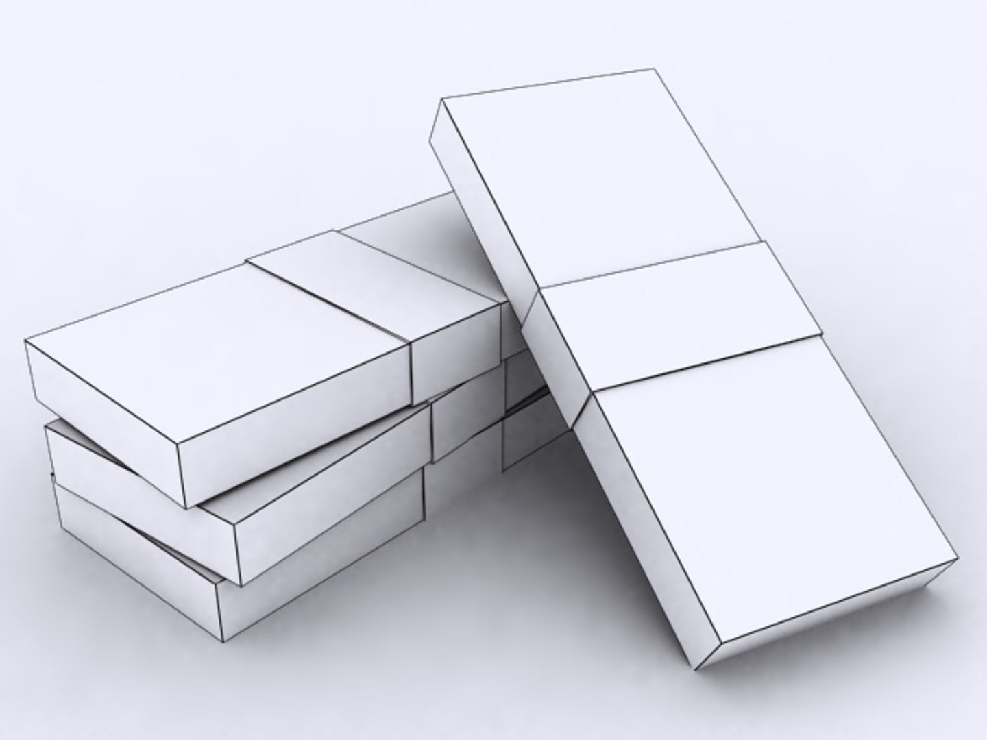 Dollar Stack 3d Model