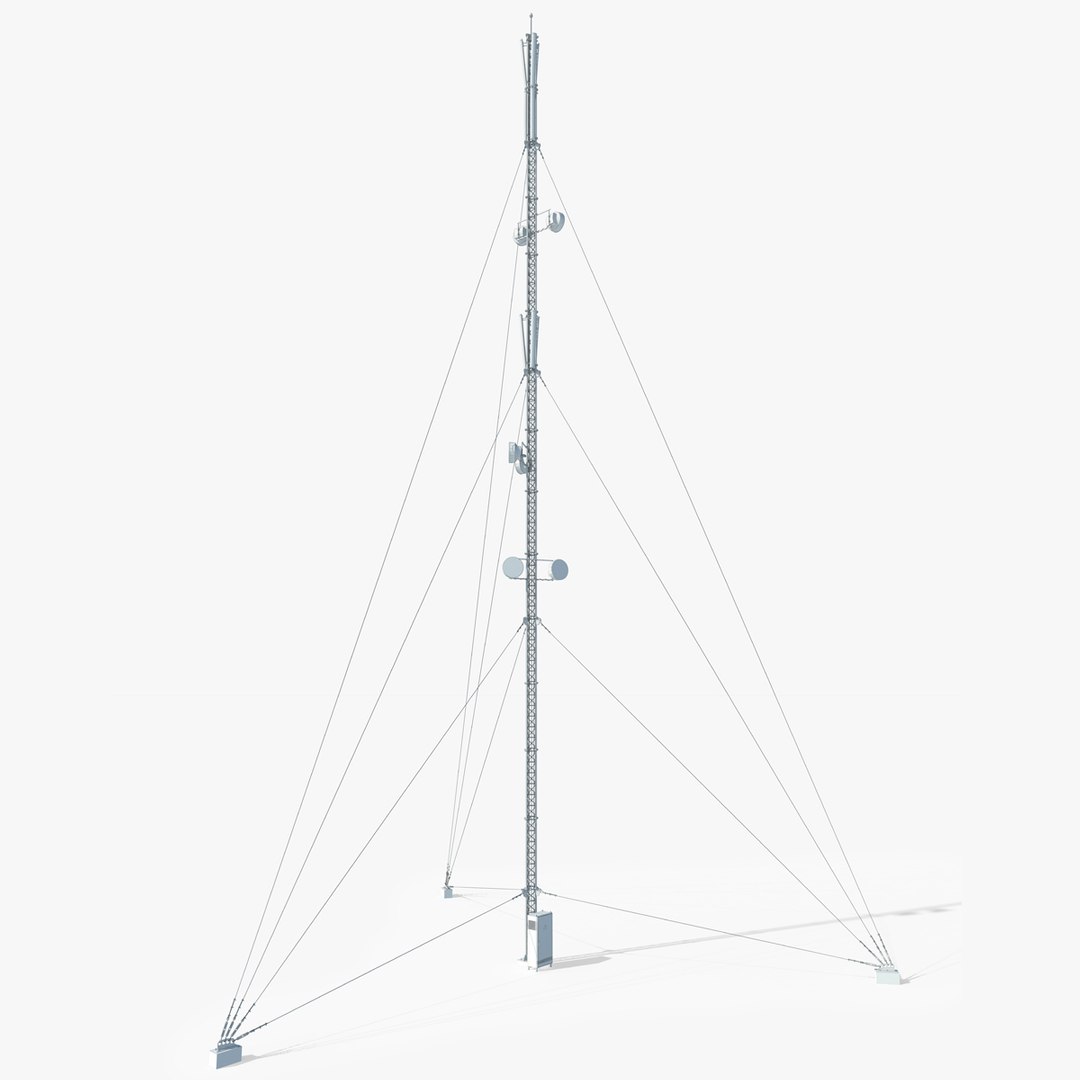 3D Model Communication Tower - TurboSquid 1279062