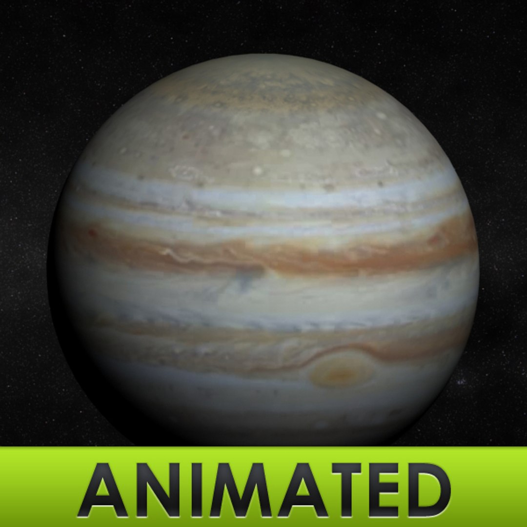 modelo 3d Jupiter (Mapa animado) - TurboSquid 581830