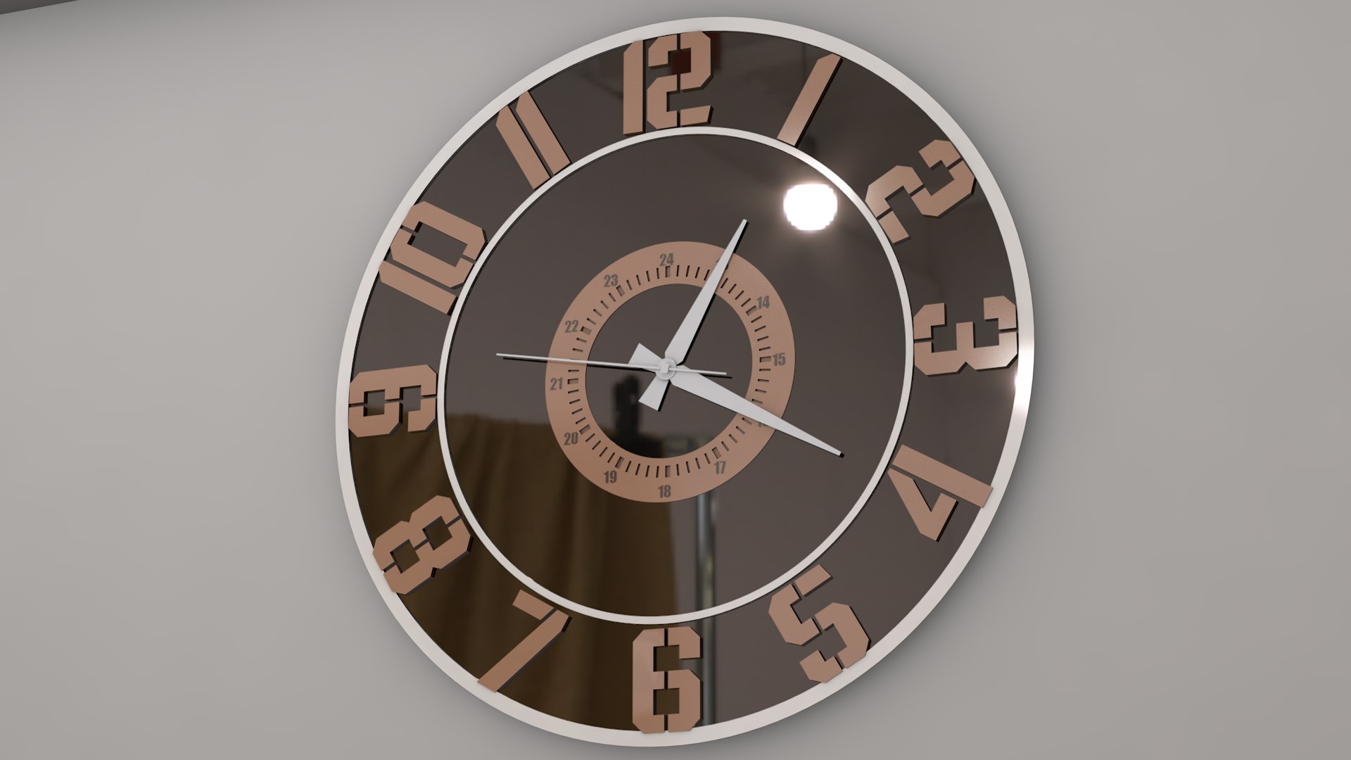 3D Wall Clock Model - TurboSquid 2337441