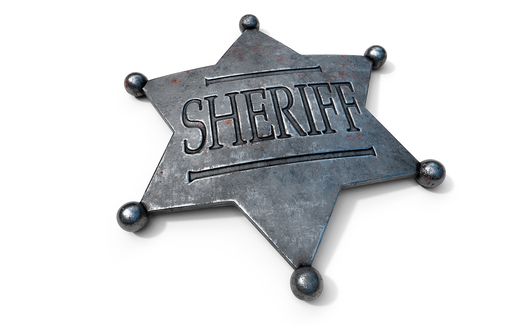 3D Sheriff Badge V2 Model - TurboSquid 2125507