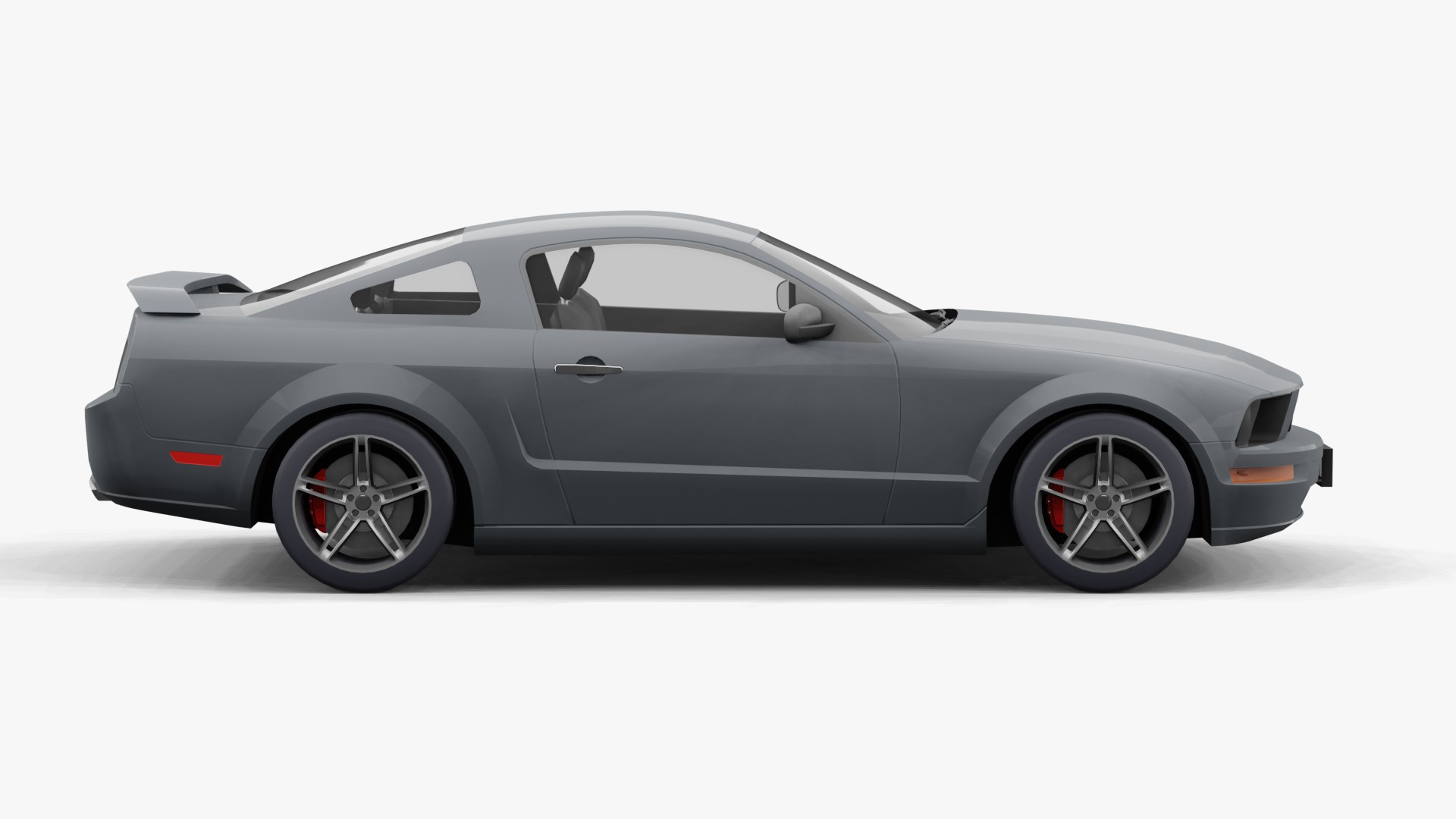 3D model Ford Mustang 2006 lowpoly - TurboSquid 1970876