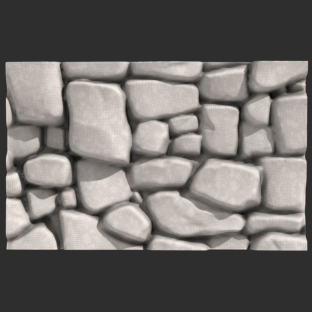 3D Stone Wall 046 Model - TurboSquid 2301826