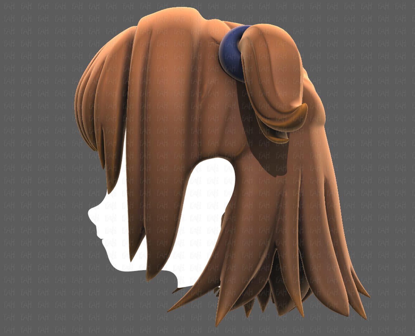 Base Hair for girl V07 3D model - TurboSquid 1924713