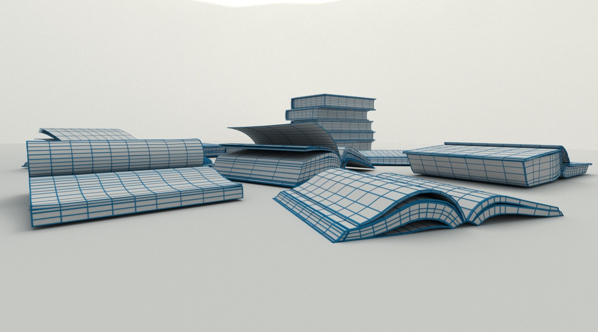 3D Model Books Open Texts - TurboSquid 1477910