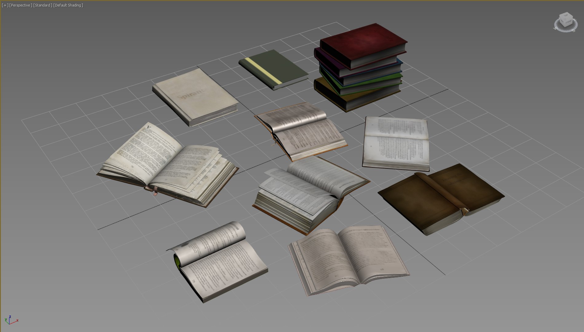 3D Model Books Open Texts - TurboSquid 1477910