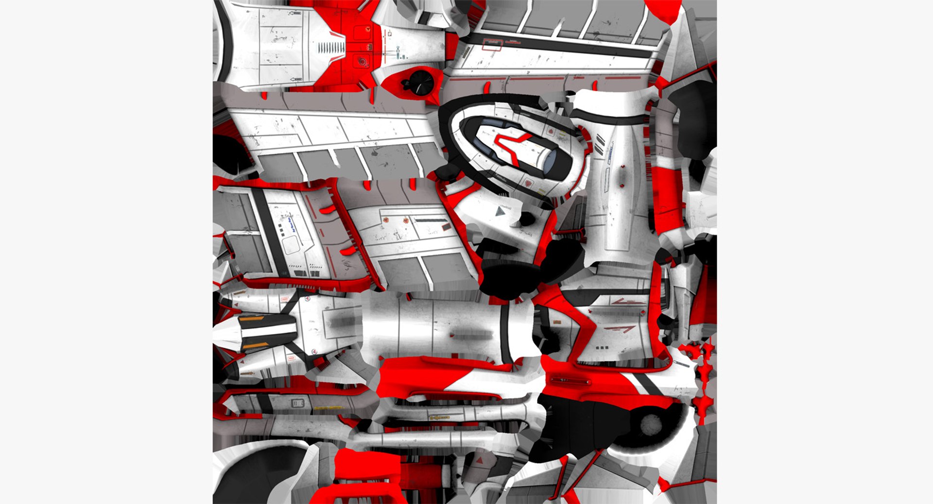 Flying Wing Fictional Aircraft 3d Model