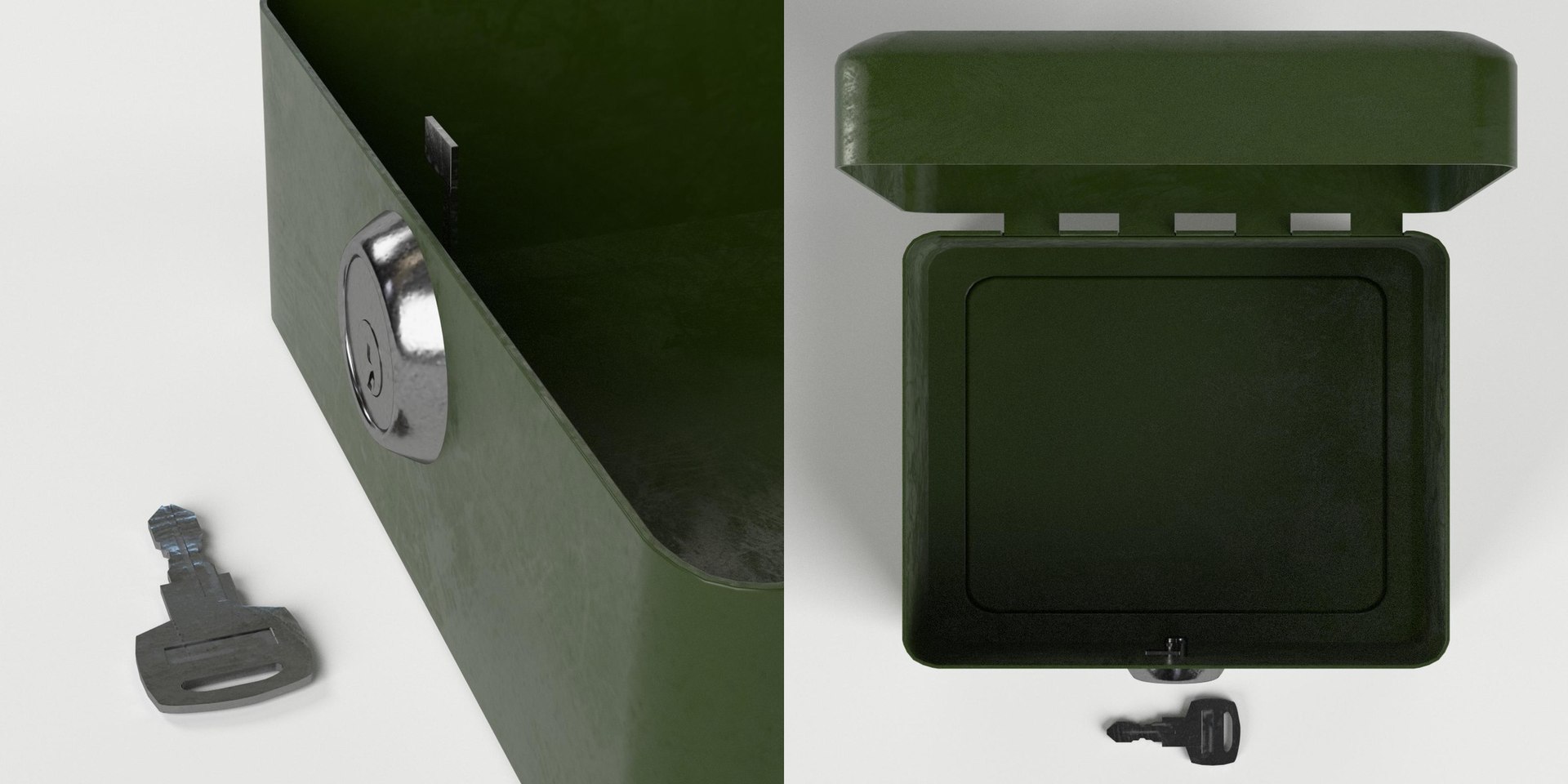 Locked Box Key 3D Model - TurboSquid 1406855