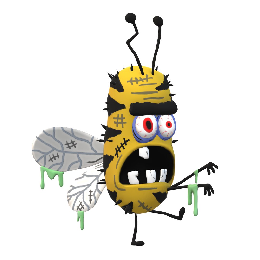 ZomBee - Bee 3D Model - TurboSquid 2373330