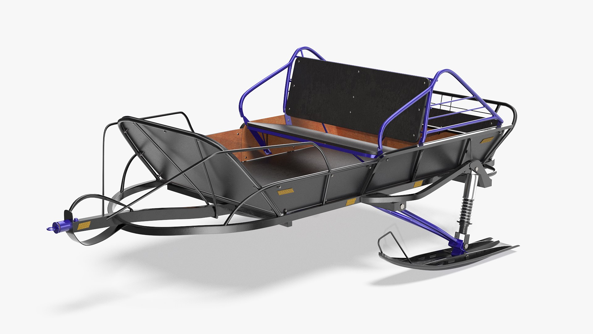 3D Snowmobile Pull Behind Sled - TurboSquid 2274419