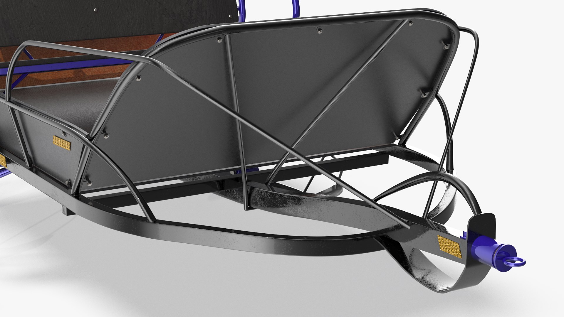 3D Snowmobile Pull Behind Sled - TurboSquid 2274419