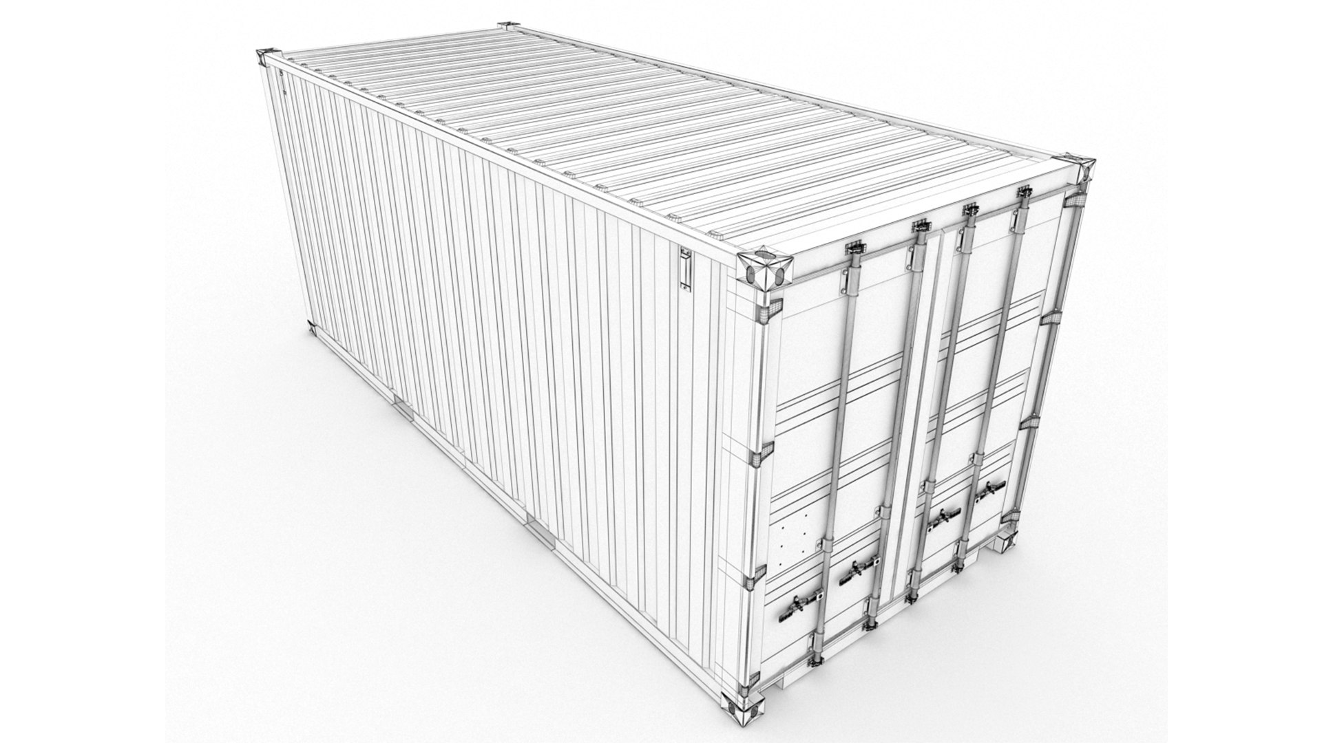 20 Ft PIL Standard Shipping Container 3D Model - TurboSquid 2011953