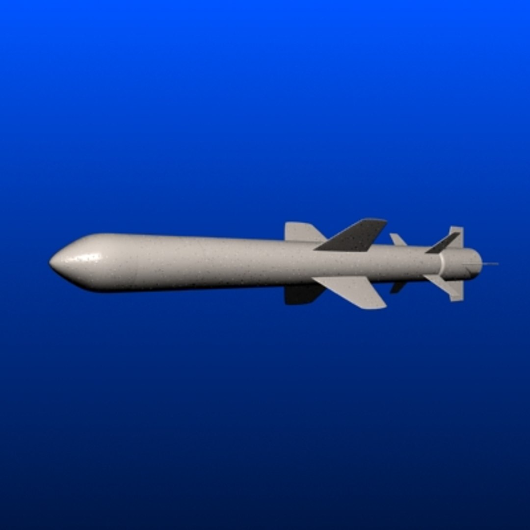 Agm-84d Harpoon Missile 3ds