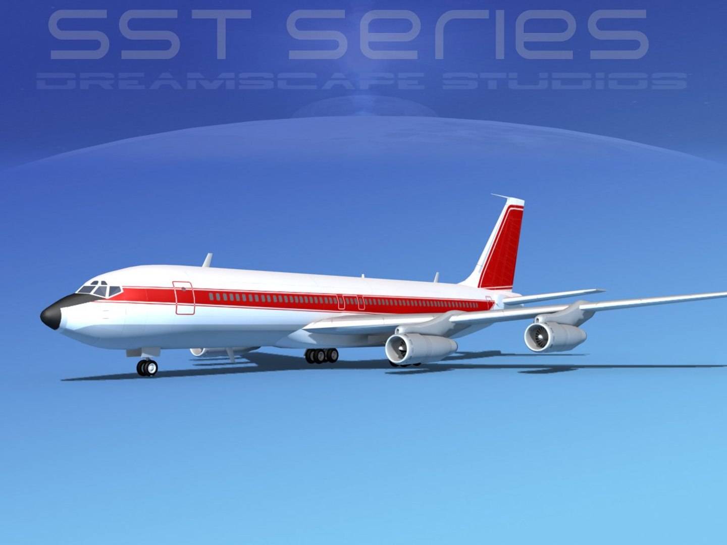 707-320 boeing 707 3d dwg