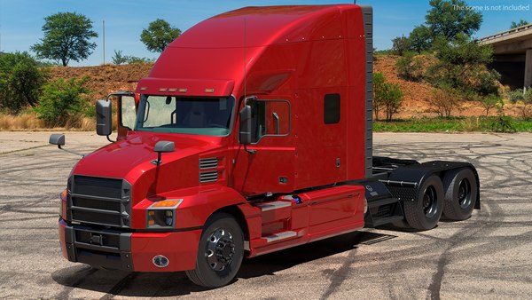 3D semi truck generic - TurboSquid 1521255