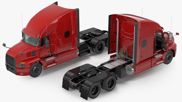 3D semi truck generic - TurboSquid 1521255