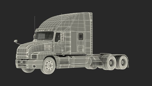3D semi truck generic - TurboSquid 1521255