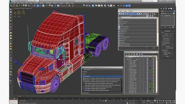 3D semi truck generic - TurboSquid 1521255