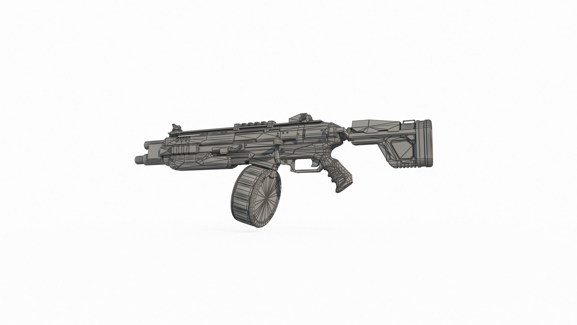 Science Fiction Submachine Gun 3D Model - TurboSquid 2296427