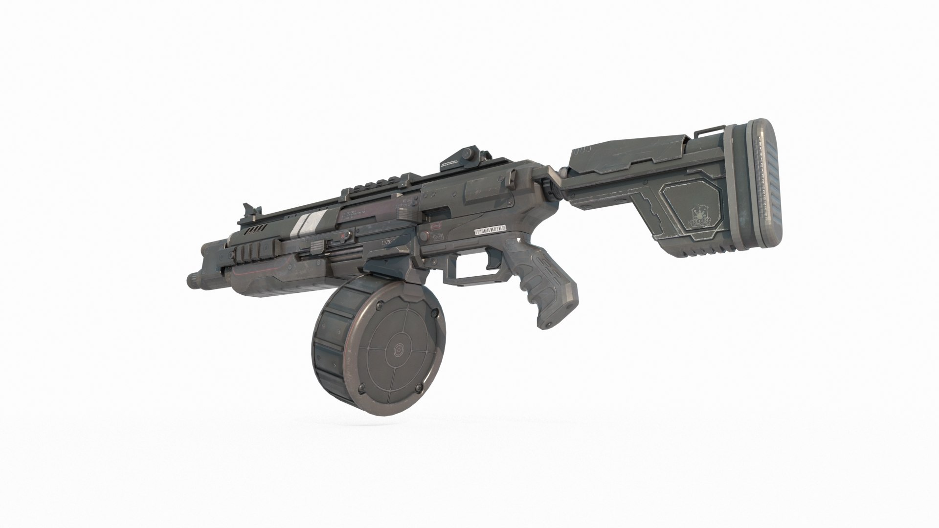 Science Fiction Submachine Gun 3D Model - TurboSquid 2296427