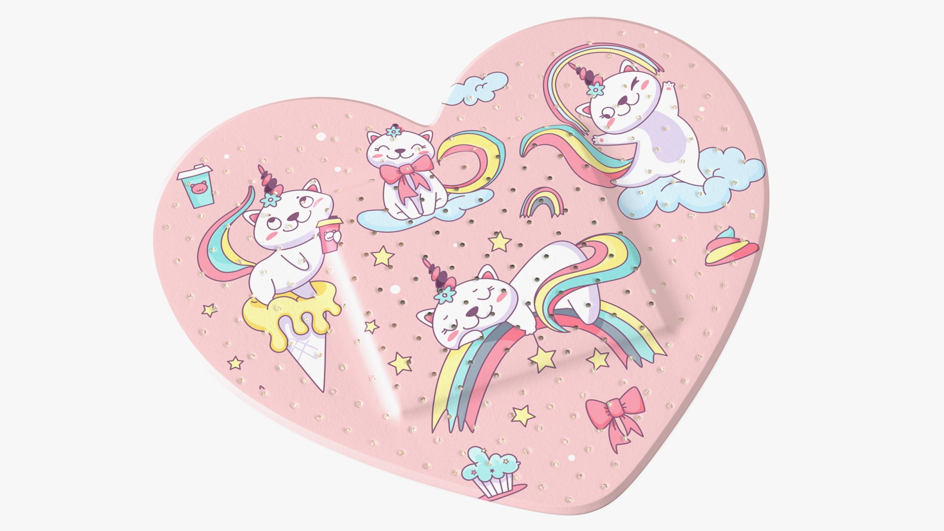 Heart Shaped Band Aid for Kids3Dモデル - TurboSquid 1935090