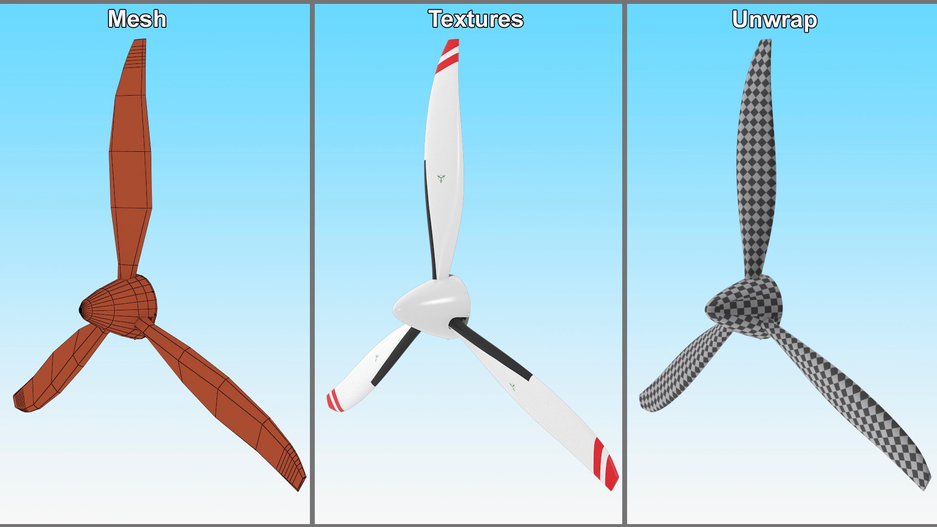 3D Model Wind Turbine Propeller - TurboSquid 2220556