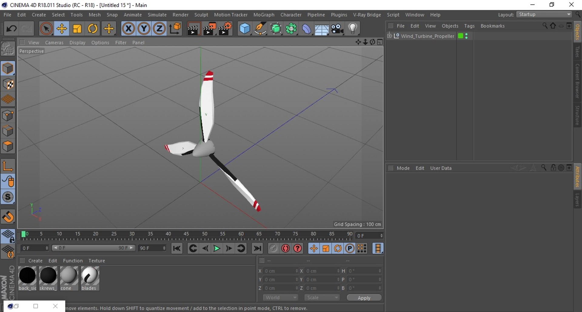 3D Model Wind Turbine Propeller - TurboSquid 2220556