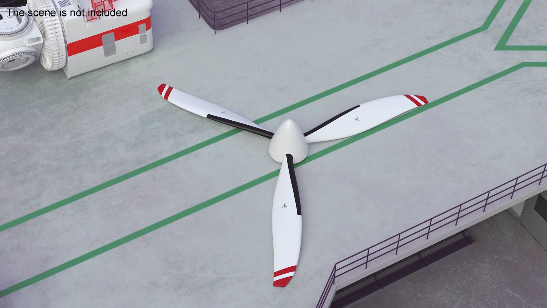 3D Model Wind Turbine Propeller - TurboSquid 2220556