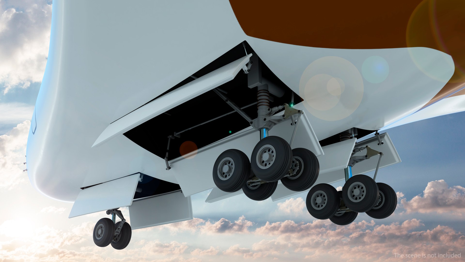 Ecological Aircraft Blended-Wing Body Rigged for Maya model ...