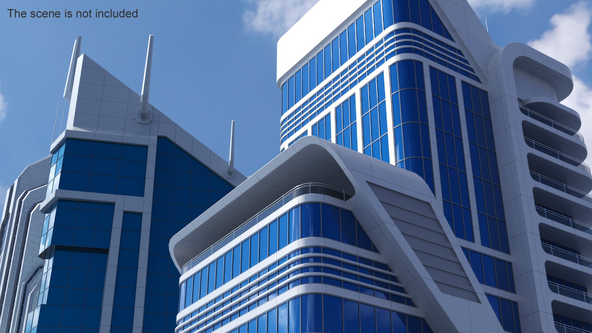 Futuristic Commercial Building 3D - TurboSquid 2330158